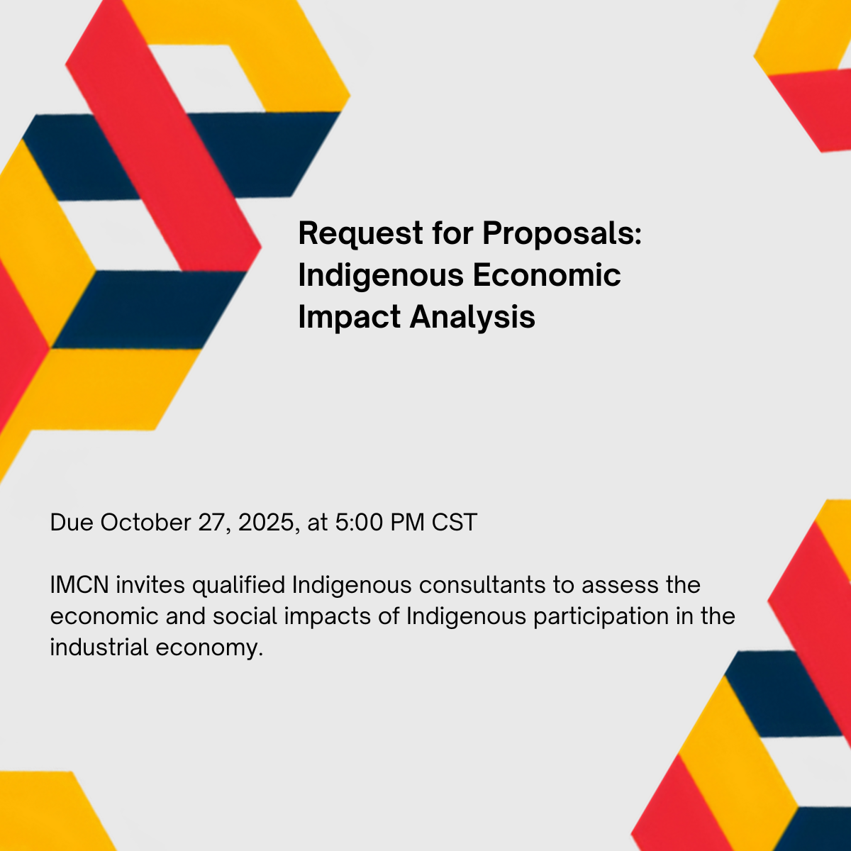 Request for Proposals: Indigenous Economic Impact Analysis